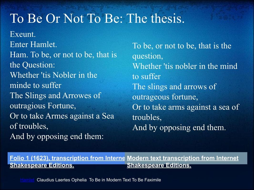 Close Reading: To Be Or Not To Be – The Shakespearean Student